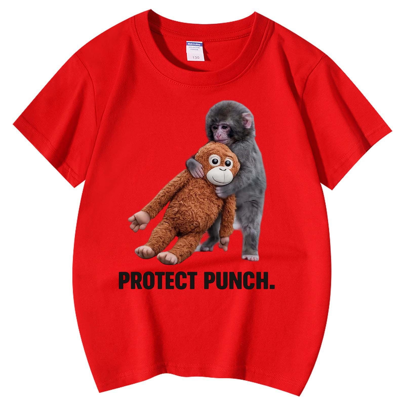 Cute Monkey Punch Panchi Kun Japan Baby Monkey Team Punch T-Shirt for ...
