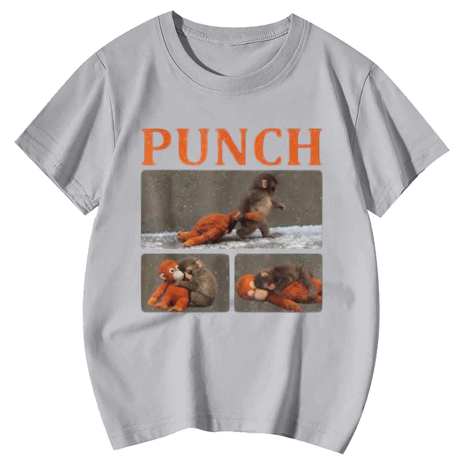 Cute Monkey Punch Panchi Kun Japan Baby Monkey Team Punch T-Shirt for ...