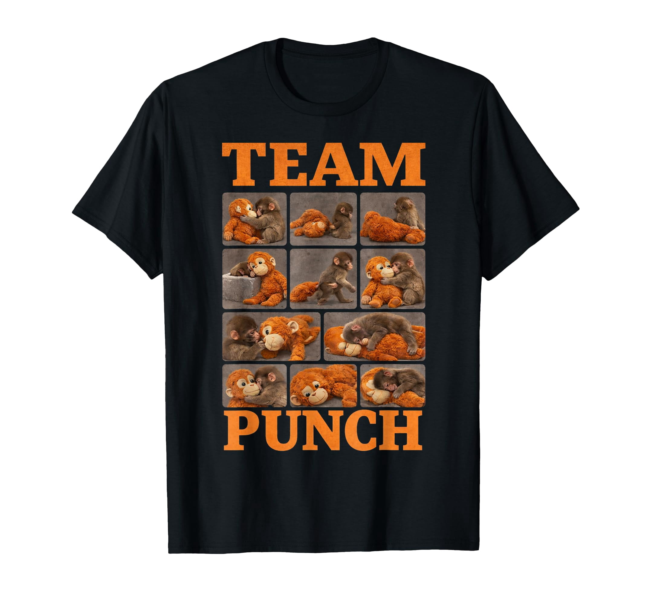 Cute Monkey Punch Panchi Kun Japan Baby Monkey Team Punch T-Shirt ...