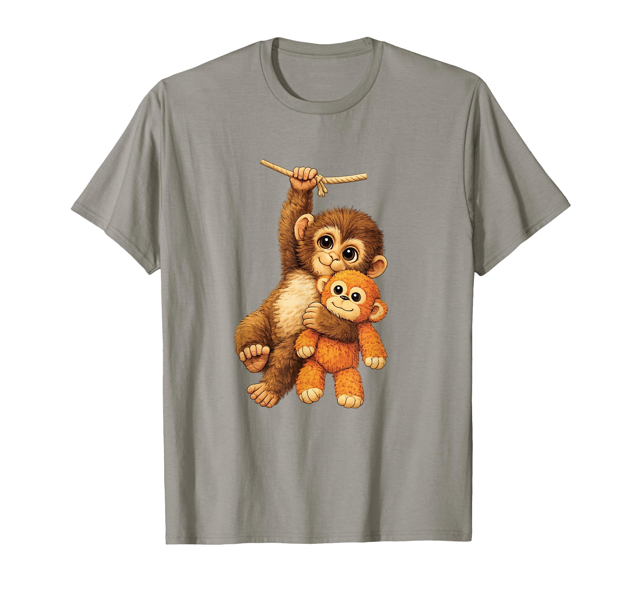 Cute Monkey Punch Stuffed Buddy Plush Hugging Monkey Punch T-Shirt ...