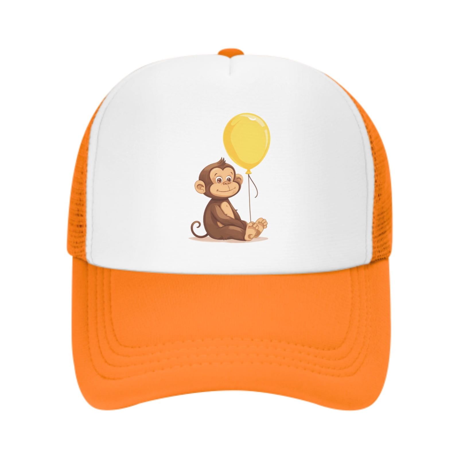 Cute Monkey Unisex Trucker Hats for Men Women Adjustable Casual ...