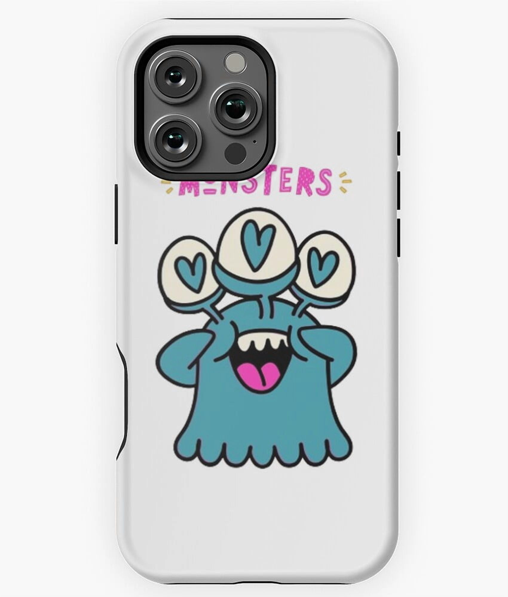 Cute Monster Friendly Creature M1078 Phone Case for iPhone 17 16 15 14 ...