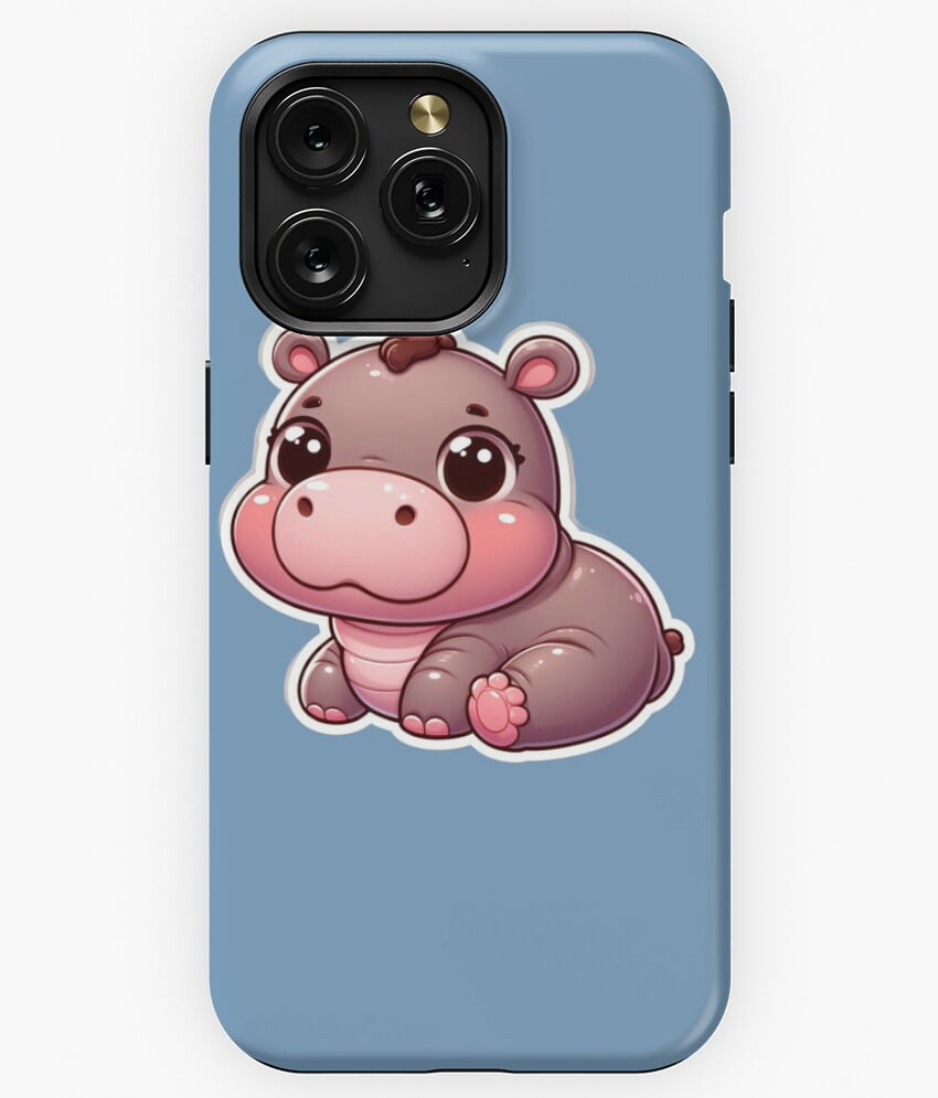 Cute Moo Deng Baby Hippo Viral Sensation Graphic A6671 Phone Case for ...