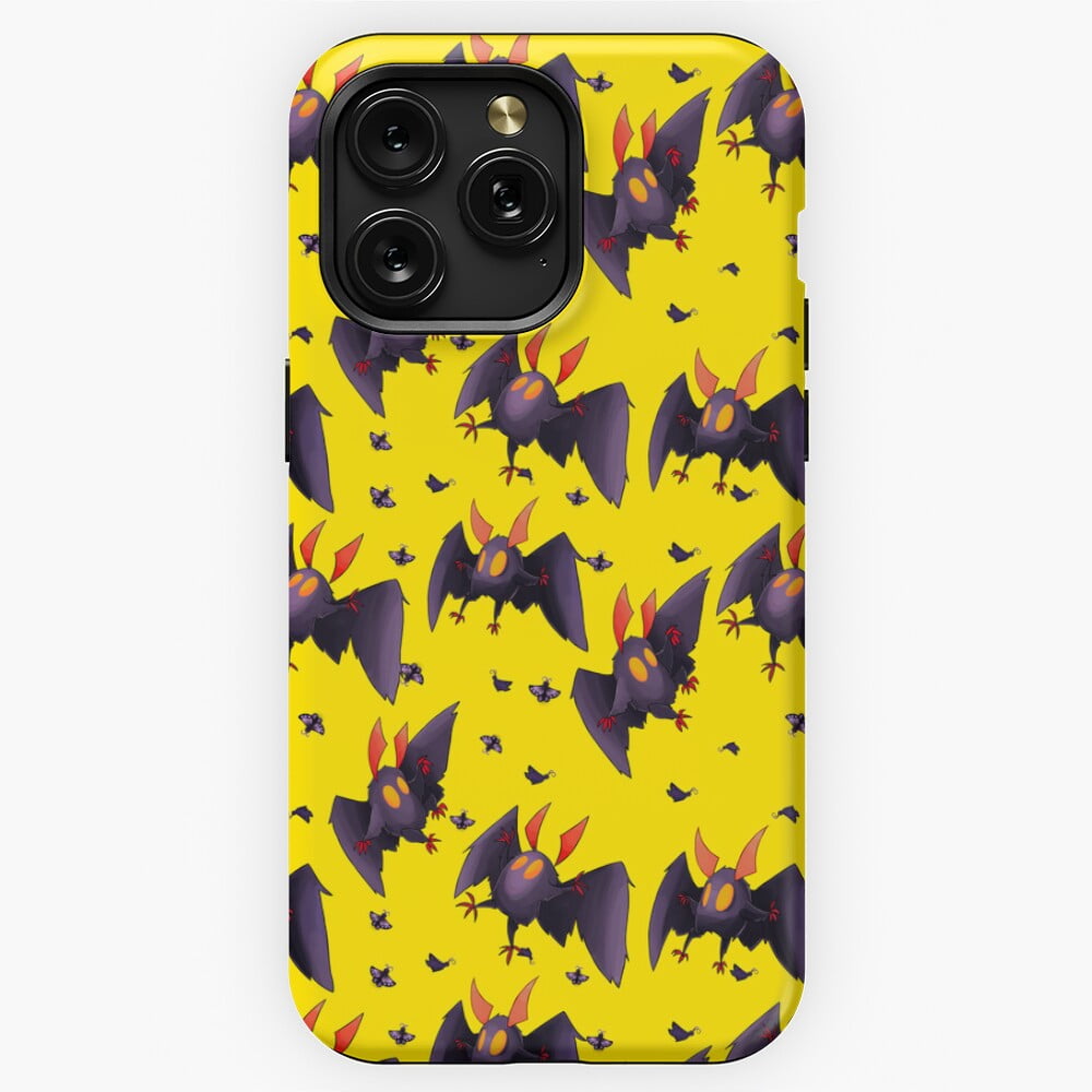Cute Mothman Pattern Mythic Cryptid Artwork iPhone Case 17 11 12 13 14 ...