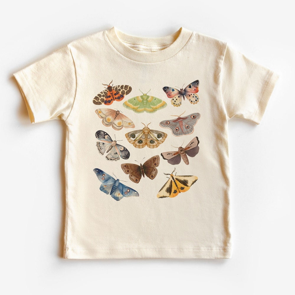 Cute Moths In A Row Toddler Shirt - Fun Entomology Children'S Clothing ...