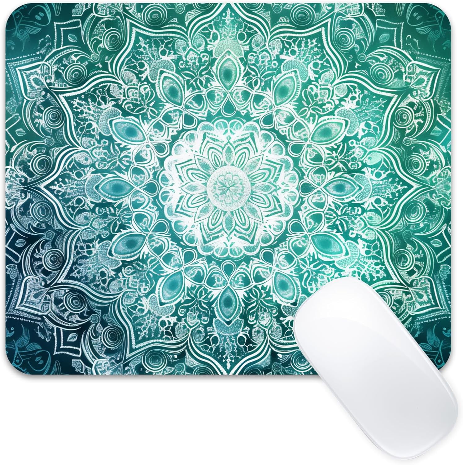Cute Mouse Pad Computer Blue Kawaii Cool Mousepad Aesthetic Flower ...