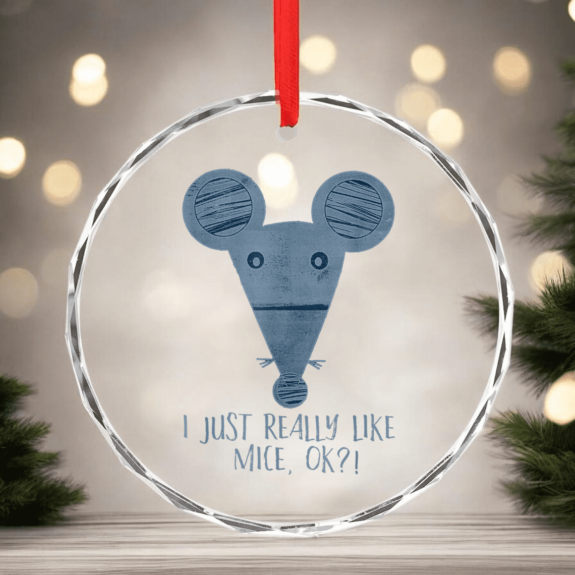 Cute Mouse, Pet Rodent Animal Mice Gift & Ornament Anniversary Gift ...