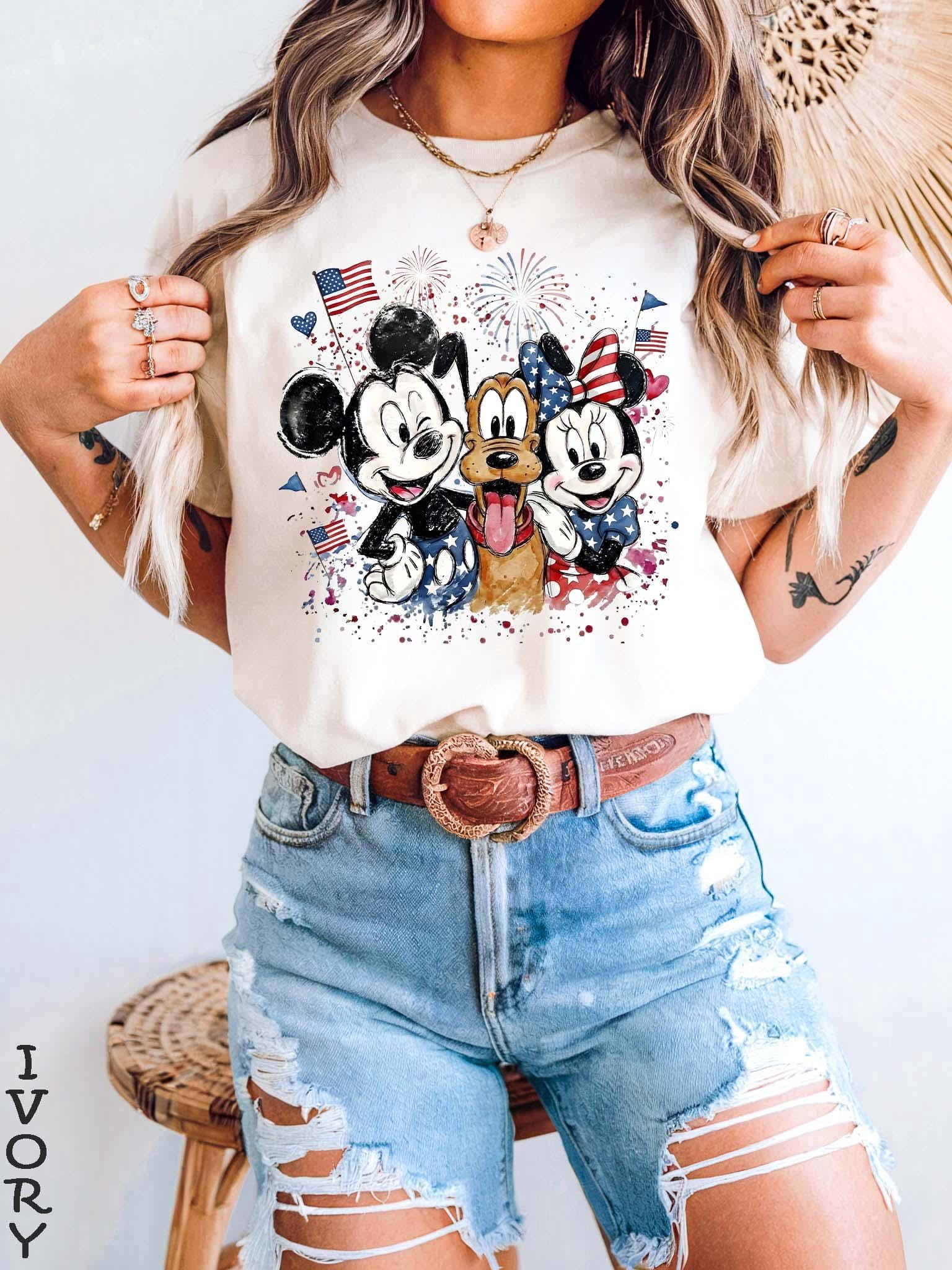 Cute Mouse and Friends 4th July 2026 Shirt, Independence Day Tee, USA T ...