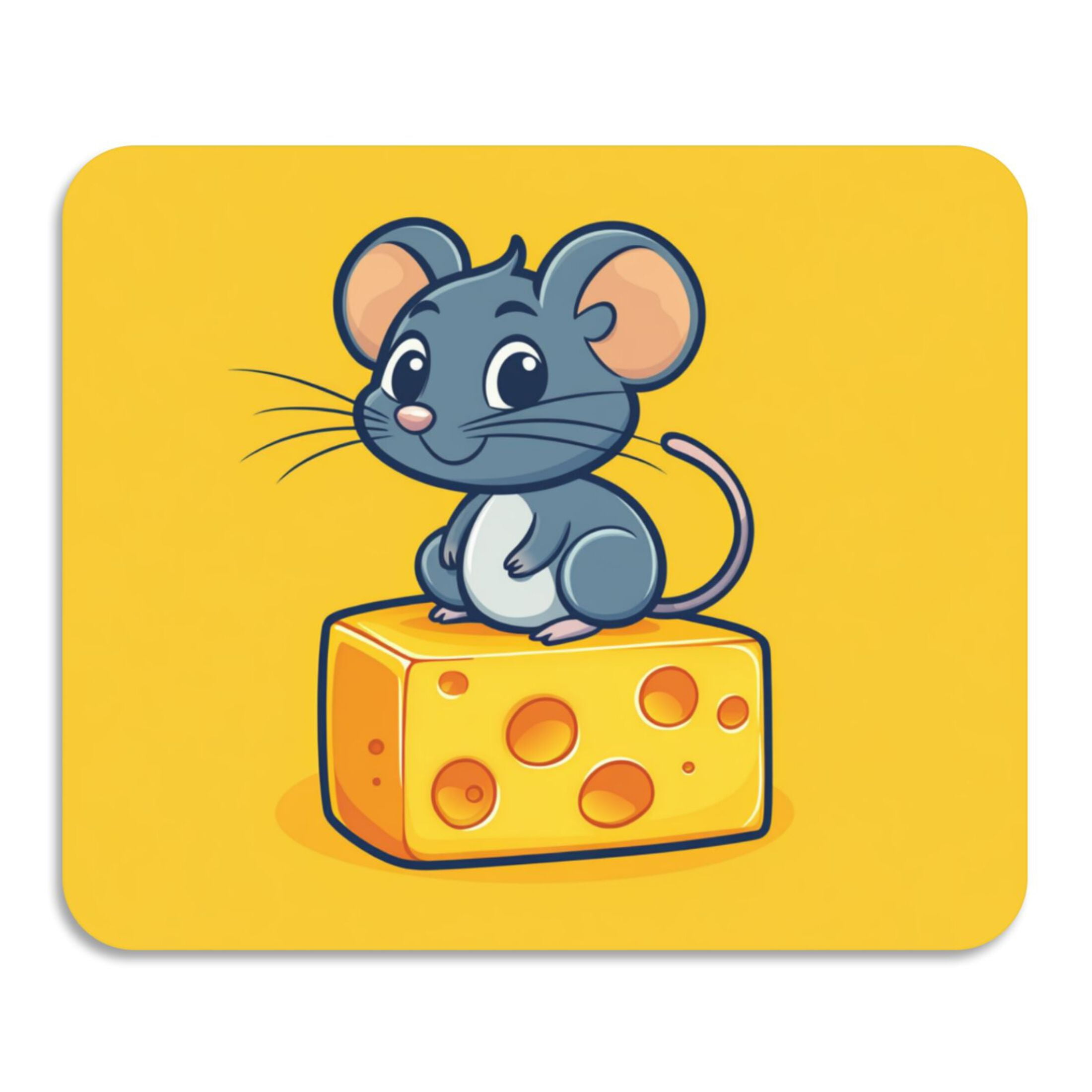 Cute Mouse on Cheese Diatomite Dish Drying Mat Drain Pad for Kitchen ...