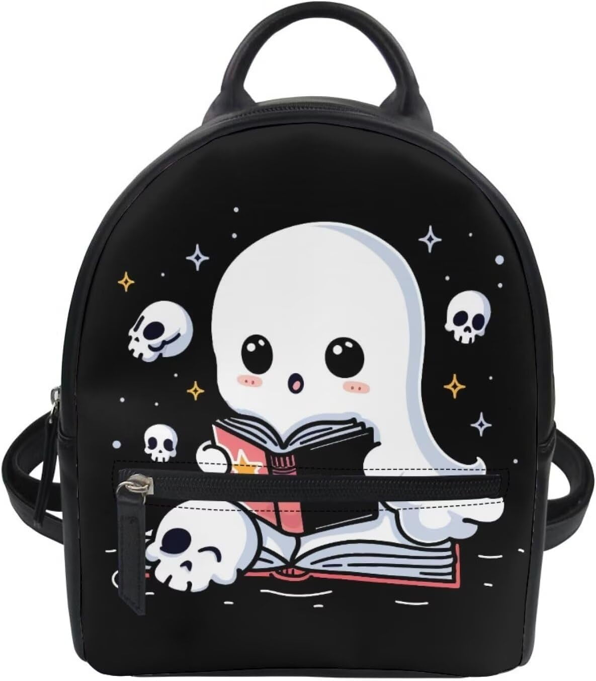 Cute Mushroom Frog Backpack for Teen Purse Gifts Mini Pu Leather ...