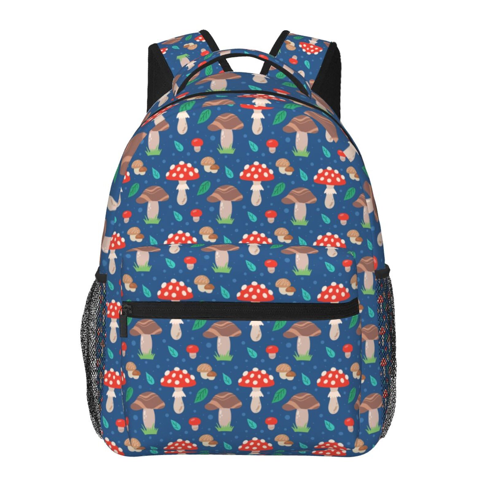 Cute Mushrooms and Leaves Pattern Backpack for Men Women Laptop ...