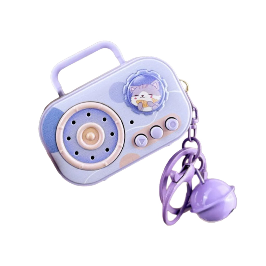 Cute Music Player Keychain Cartoon Music Box Keychain Ideal For Car Key ...