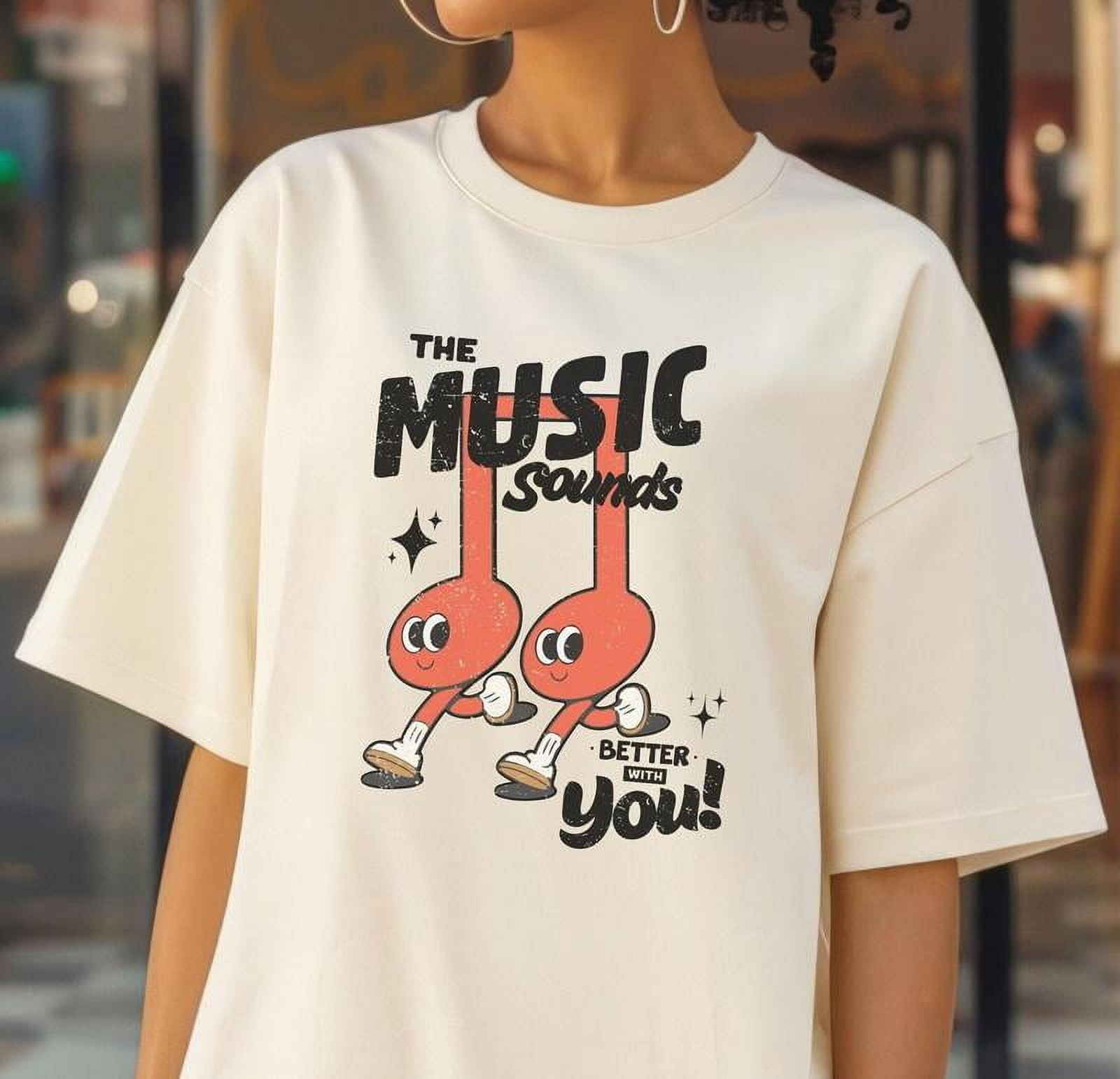 Cute Musical Note Symbols Gift For Musician Music Sounds Better With ...