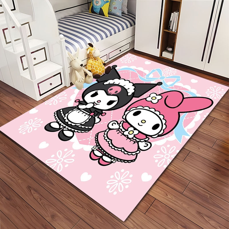 Cute My M-Melody Kurom1 3DHD Anime Carpet for Living Room Cartoon ...