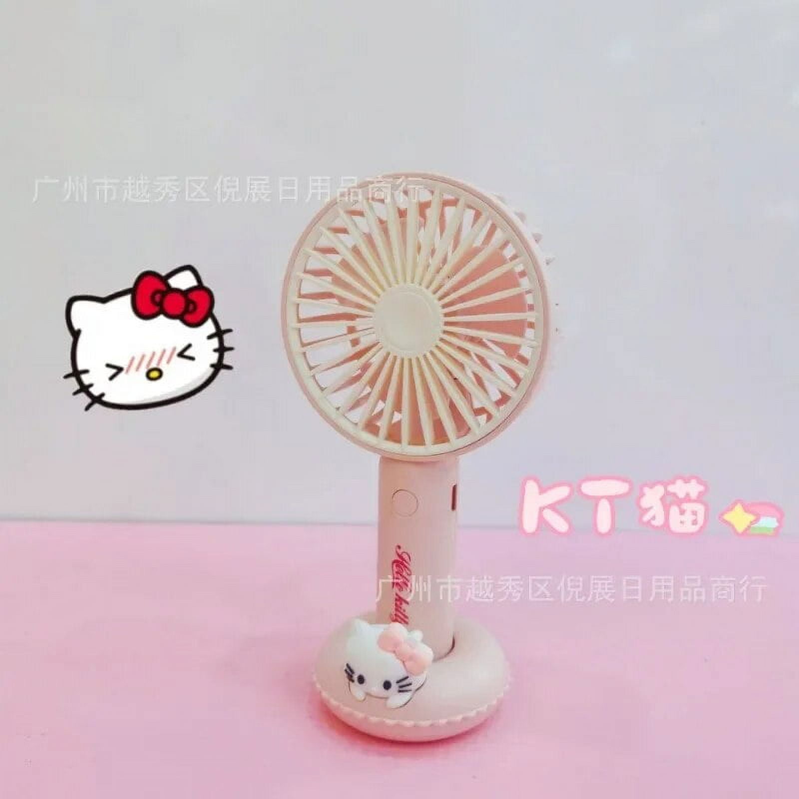 Cute My Melody Hello Kitty Kuromi USB Version Handheld Mini Fan Anime ...