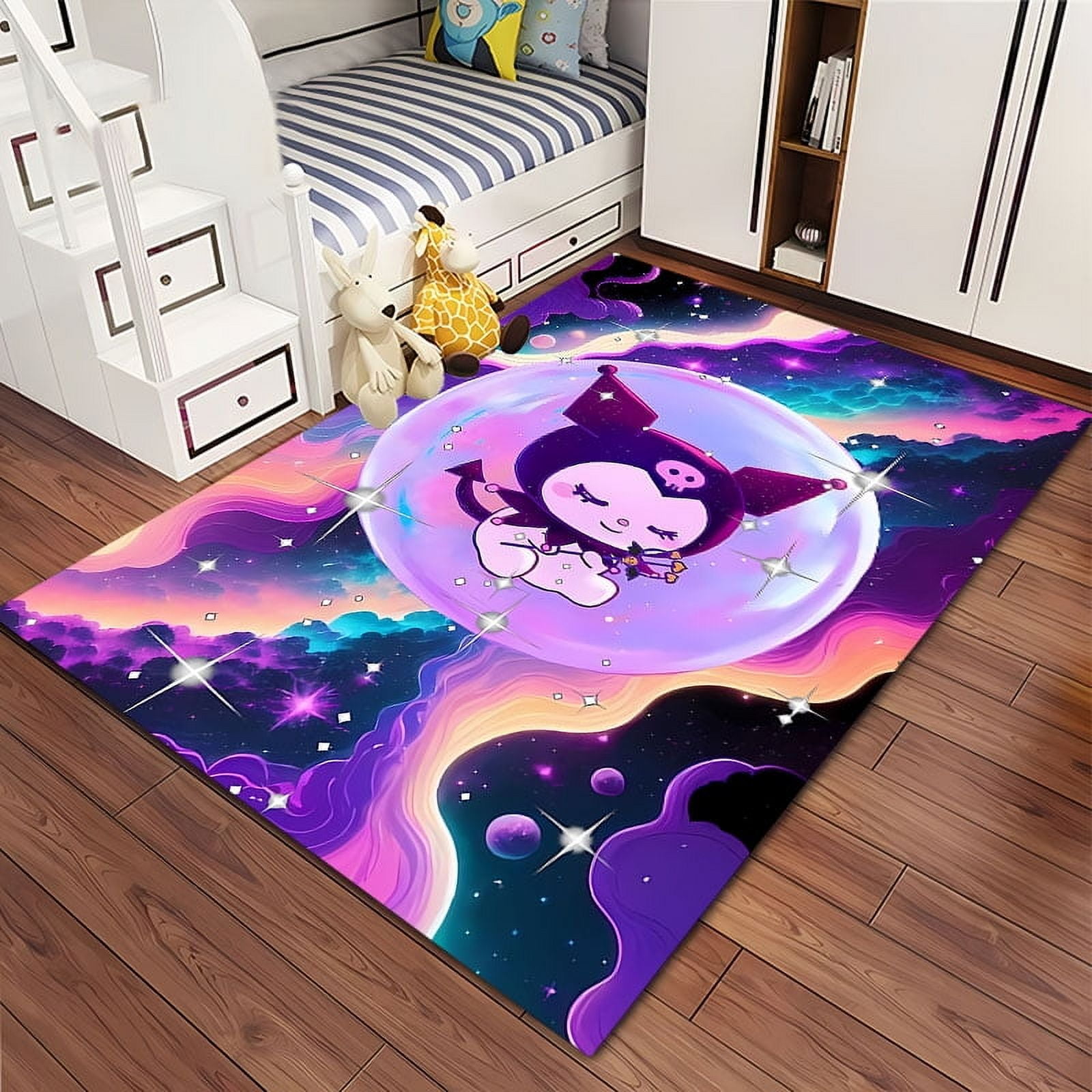 Cute My Melody Kuromi Anime Carpet for Living Room Cartoon Bedroom Sofa ...