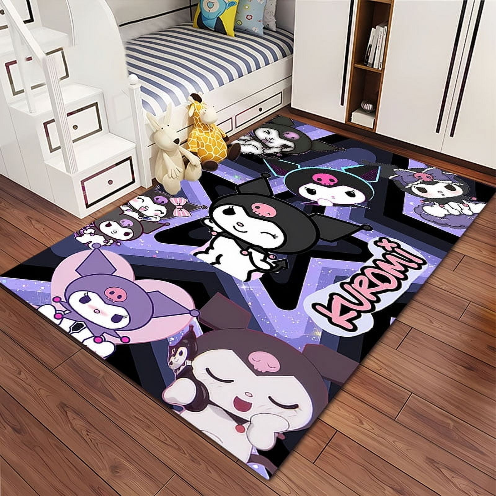 Cute My Melody Kuromi Anime Carpet for Living Room Cartoon Bedroom Sofa ...