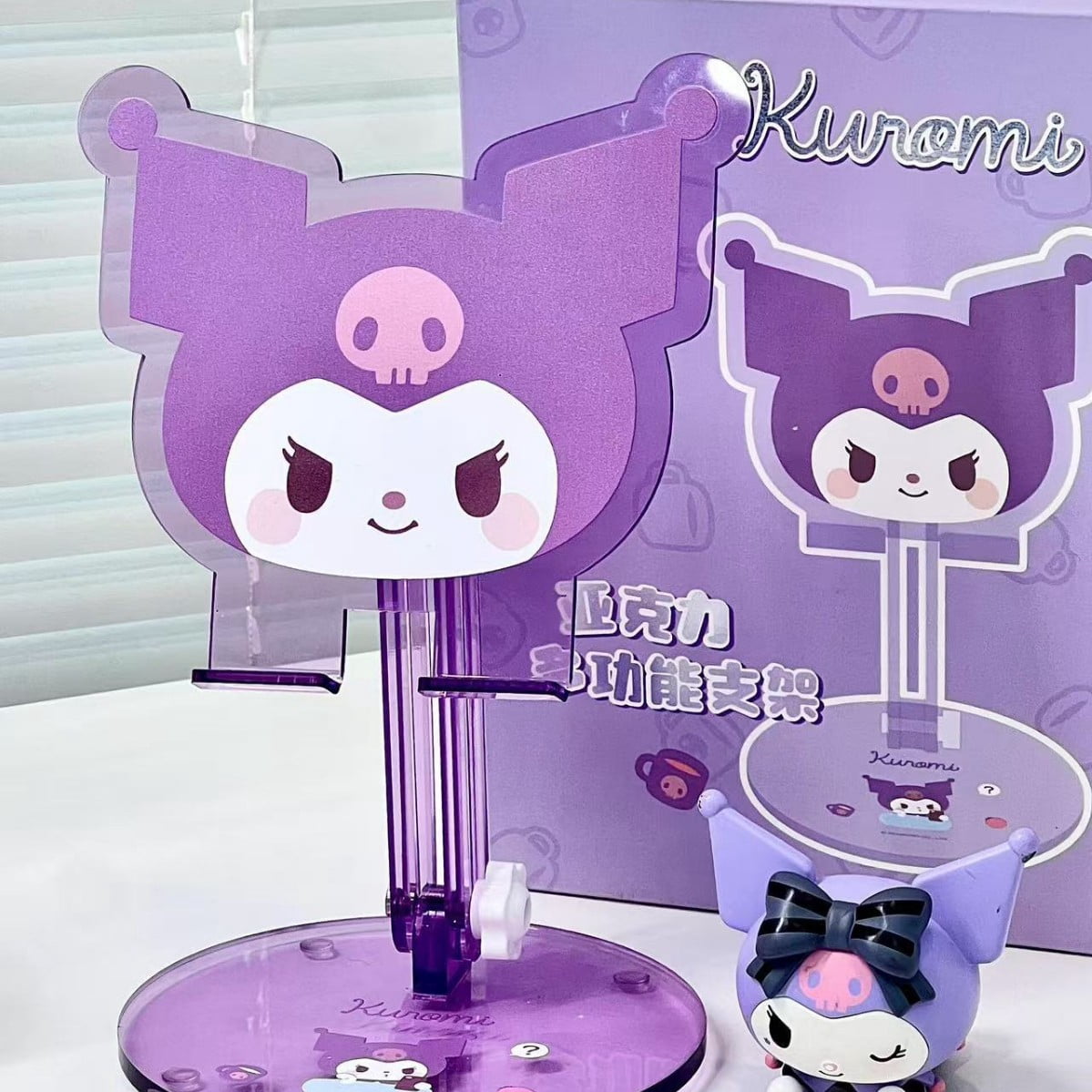 Cute My Melody Kuromi Phone Stand Adjustable Desktop Holder for Iphone ...