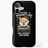 Cute Naughty List Christmas Case for iPhone 11 12 13 14 15 16 17 Pro ...
