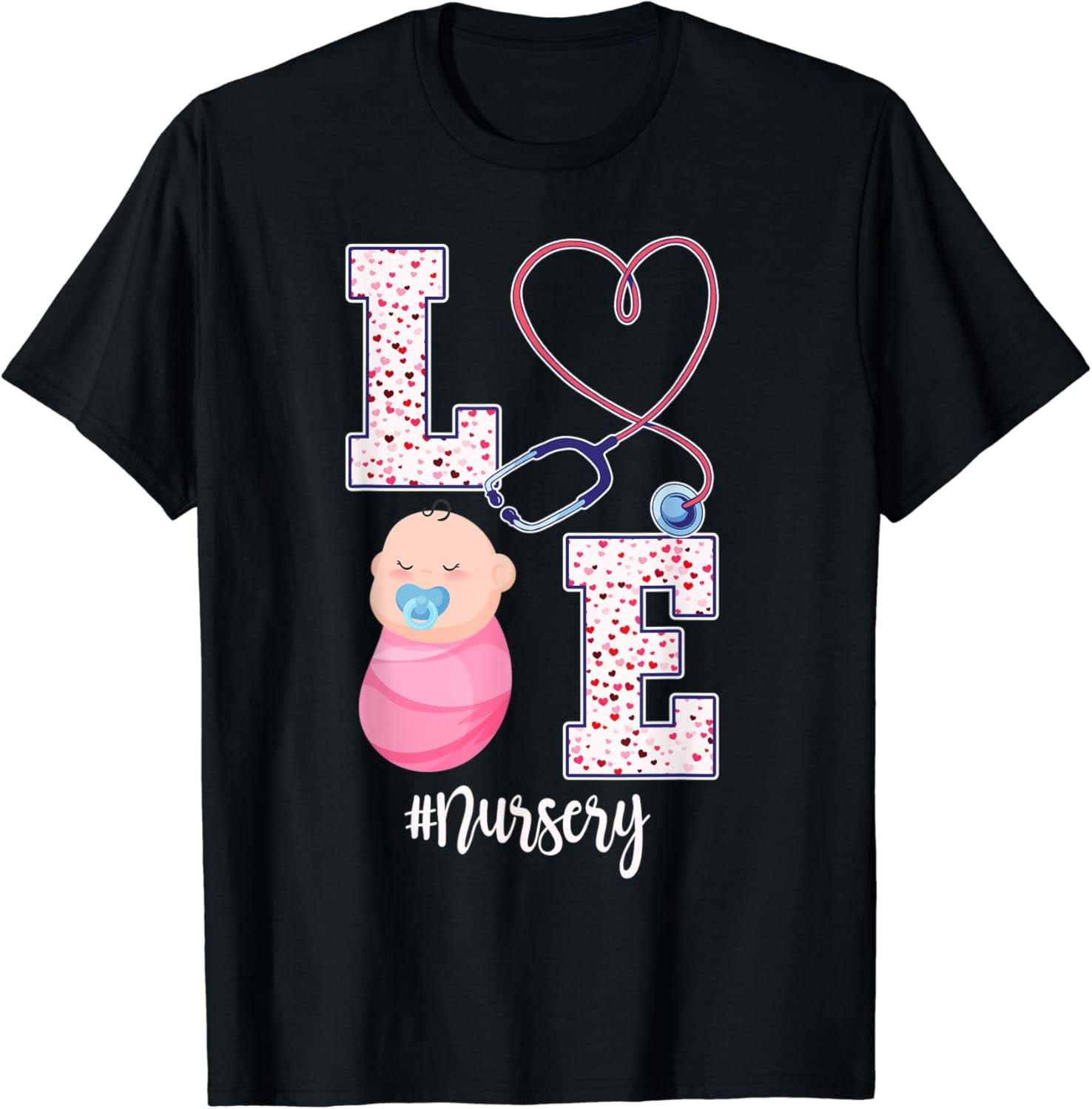 Cute Newborn Nursery Nurse Apparel L D Neonatal Nurses T Shirt ...