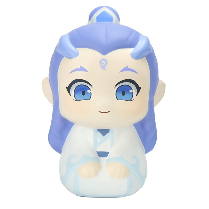 Cute Nezha Stress Statue Stretchable Squeeze Humorous Expression ...