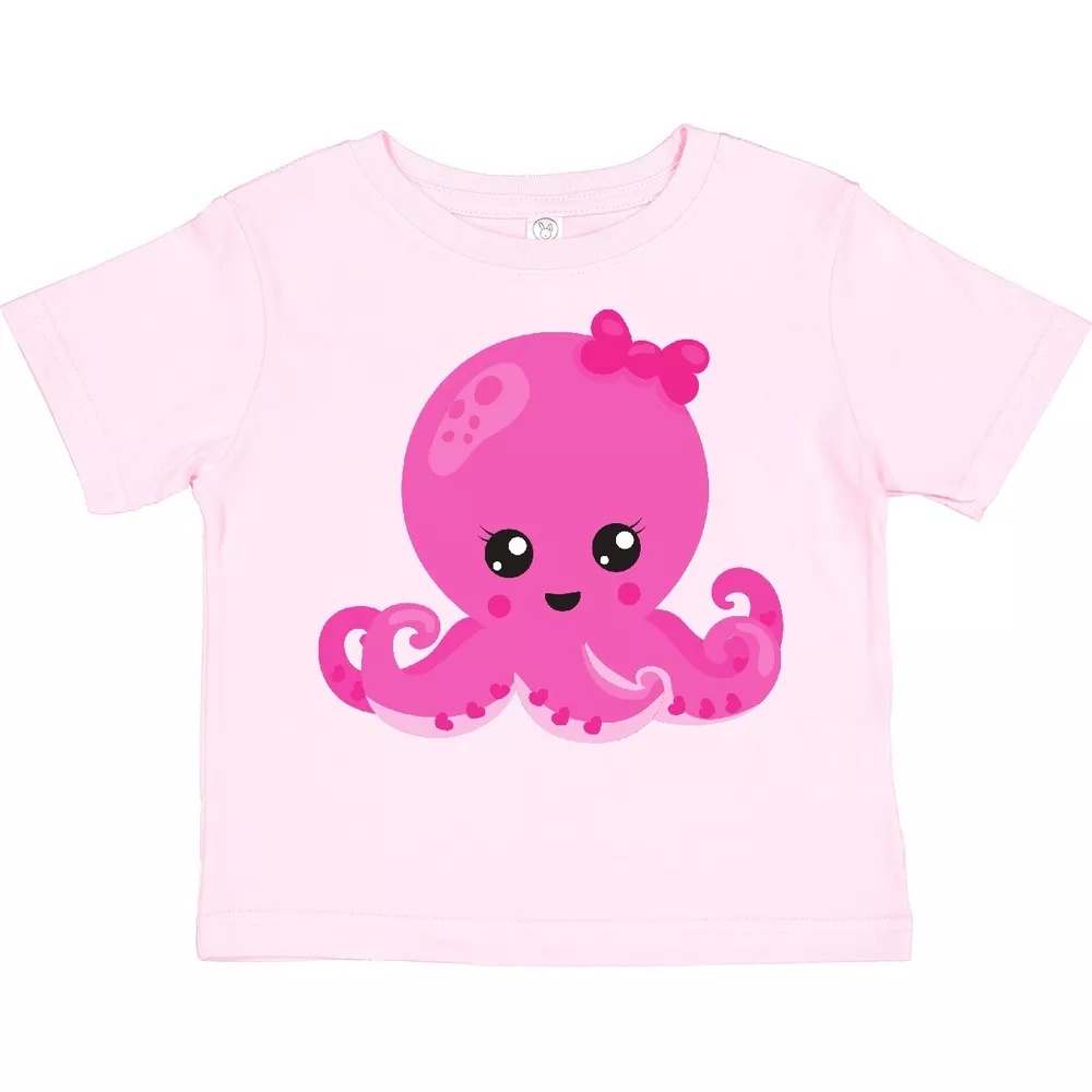 Cute Octopus, Little Octopus, Baby Octopus, Hearts Toddler T-Shirt Sea ...