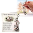 Cute Opossum Keychain with Encouragement Card Whimsical Animal Charm ...