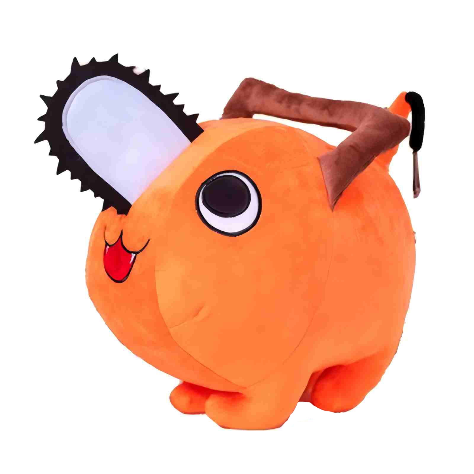 Cute Orange Devil Dog Plush Toy -4.7in Soft Stuffed Doll with Chainsaw ...