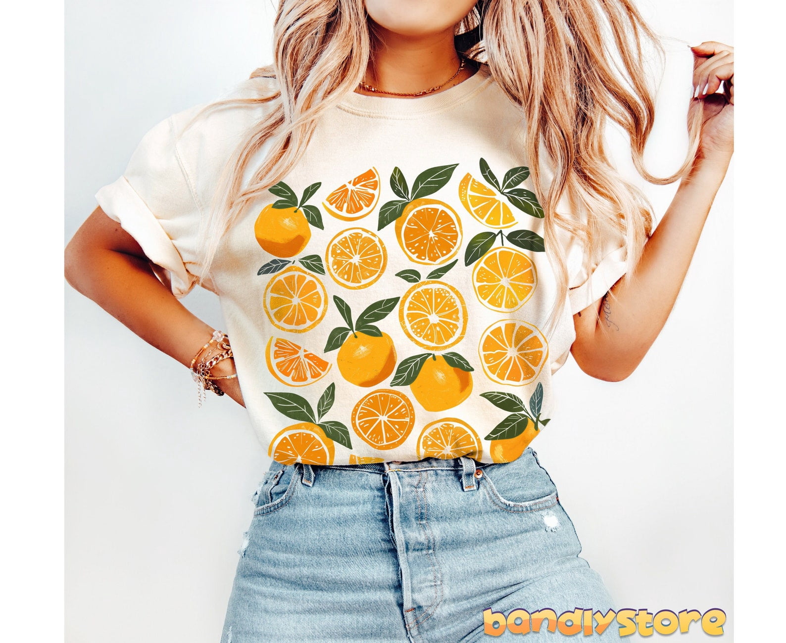 Cute Oranges Tshirt | Summer Orange Fruit Shirt, Cottagecore Citrus ...