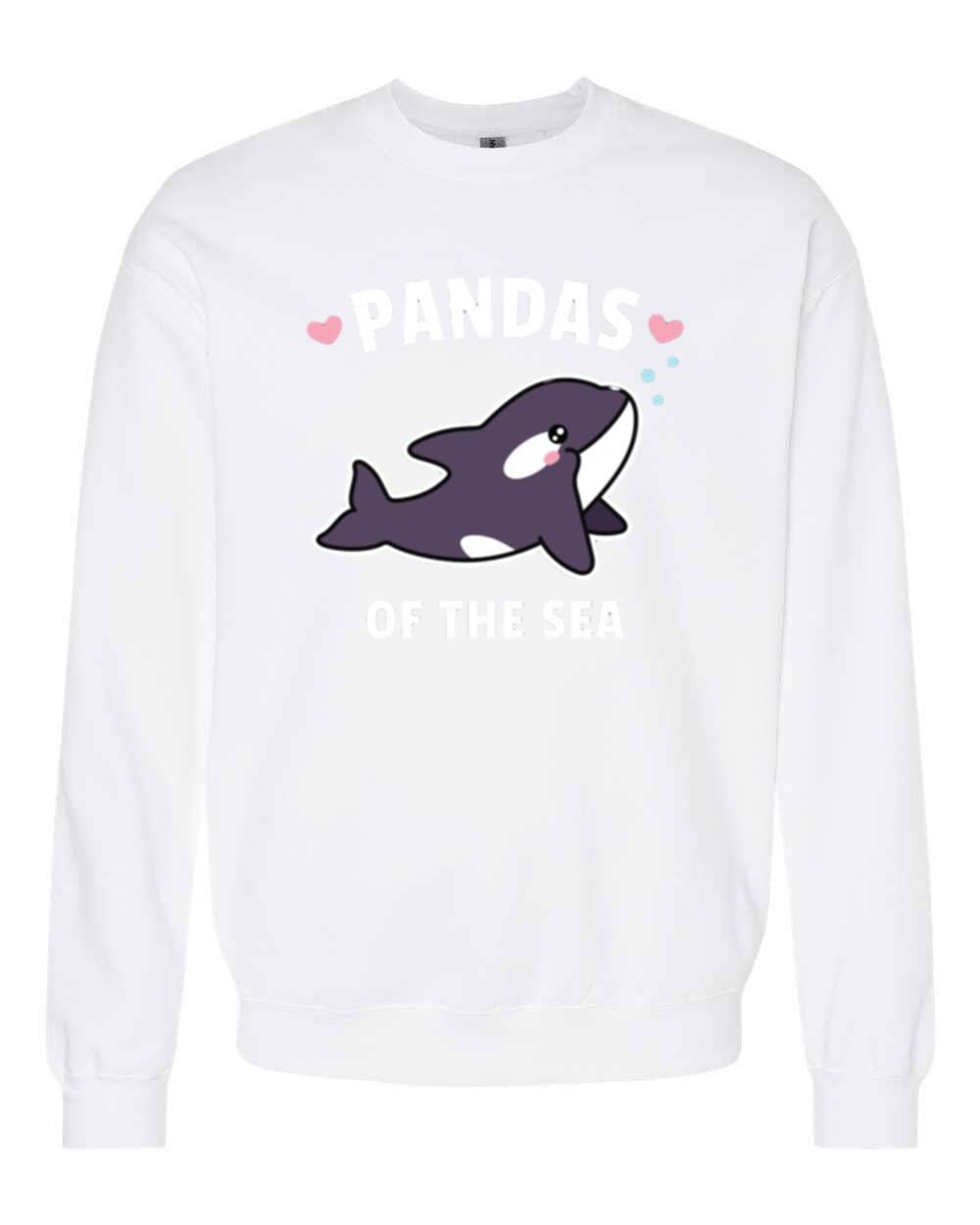 Cute Orca Pandas Of The Sea Funny Animal Themed Pun Unisex Sweatshirt ...