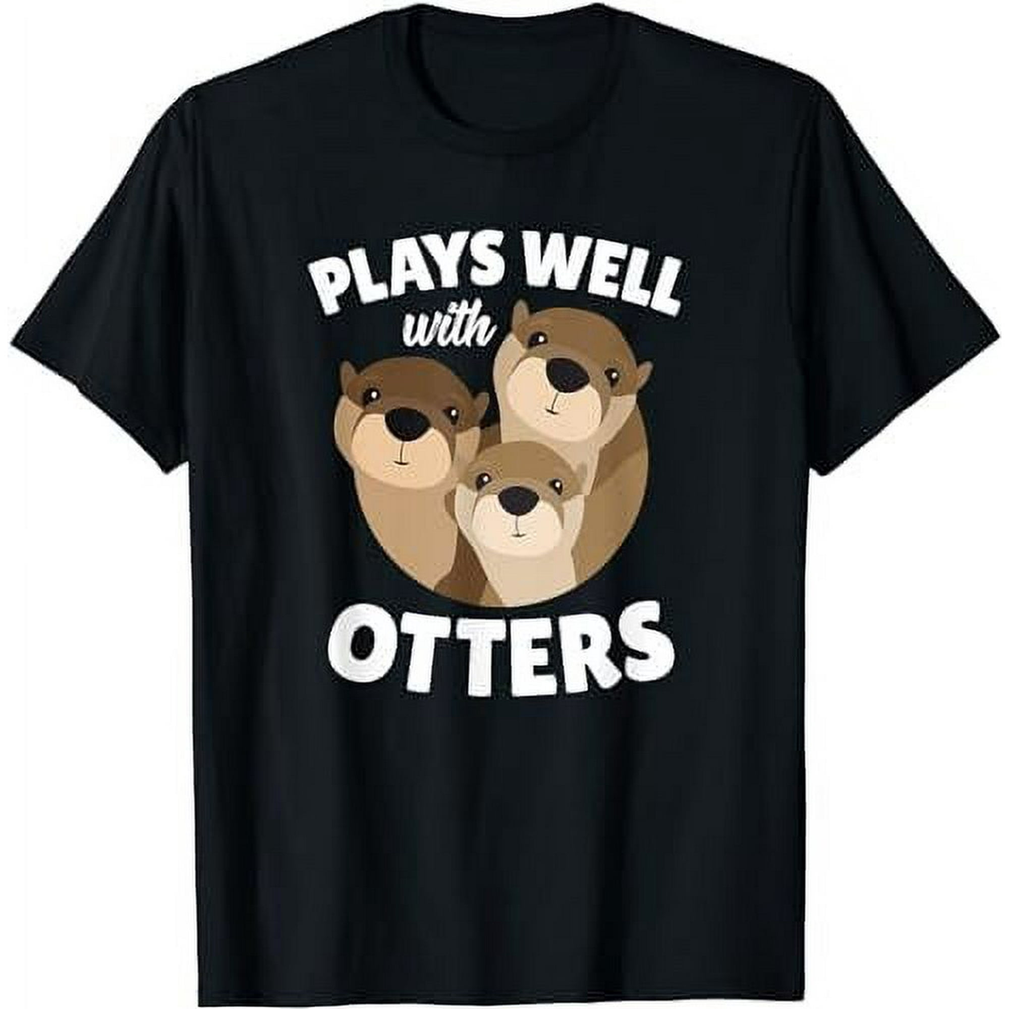 Cute Otter Pun Funny Animal Lover Unisex Casual Short Sleeve T-Shirt ...
