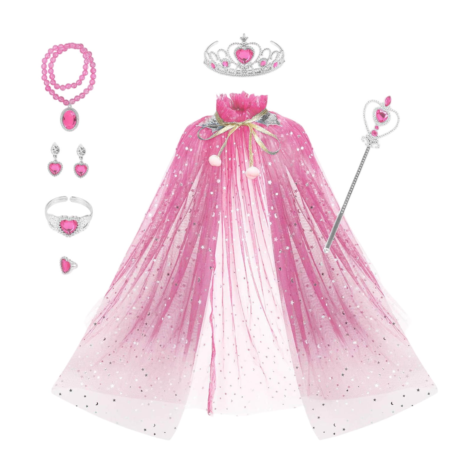 Cute Outfits For Girls Clothes Star Wand Glitter Headband Jewelry Cape ...