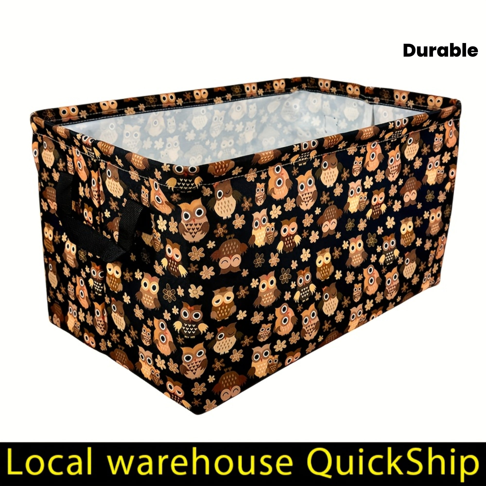 Cute Owl Printed Laundry Hamper Extra Large Collapsible Laundry Hamper ...