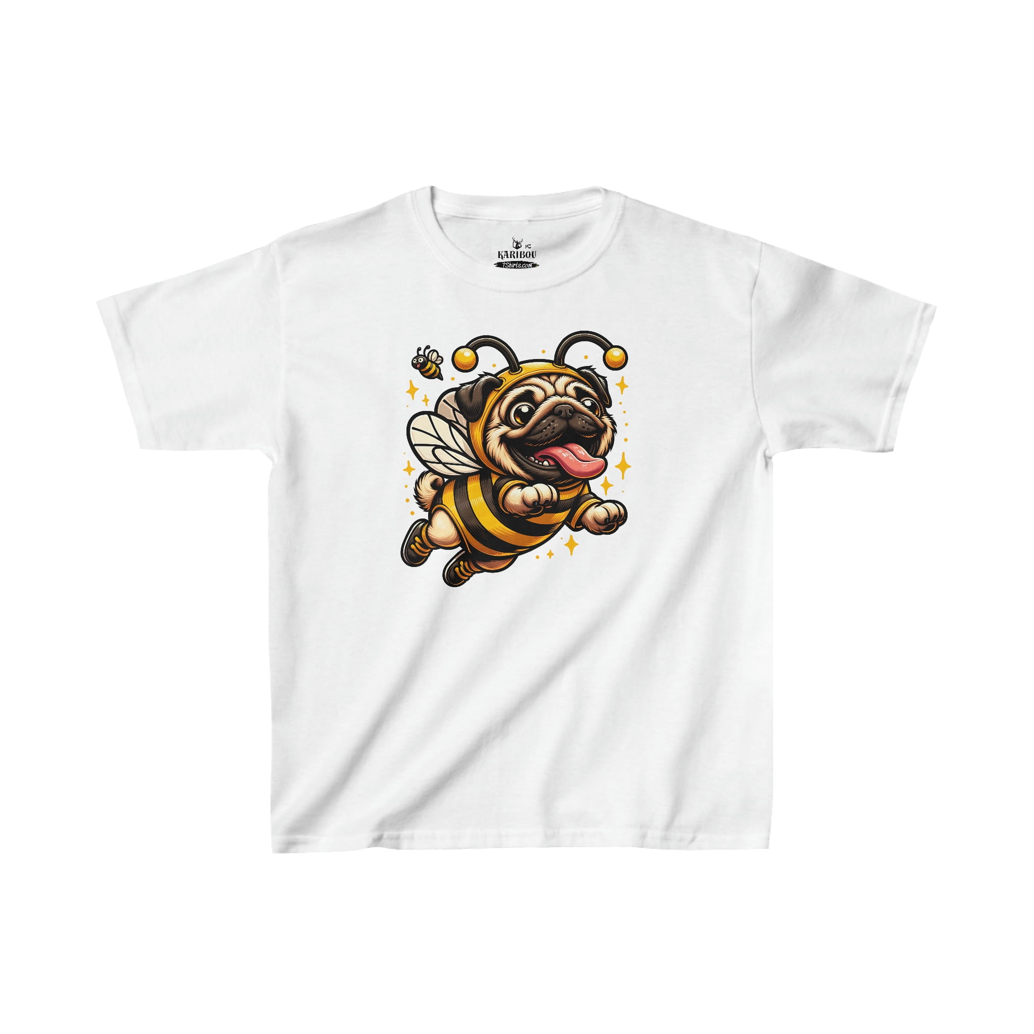 Cute PUGS Bee in Bee Suit-Kids Heavy Cotton™ Tee - Walmart.com