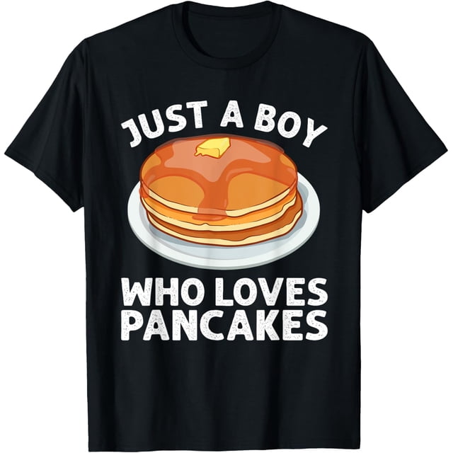 Cute Pancake Art Men Boys Pancake Maker Flapjack Pancakes T-Shirt ...
