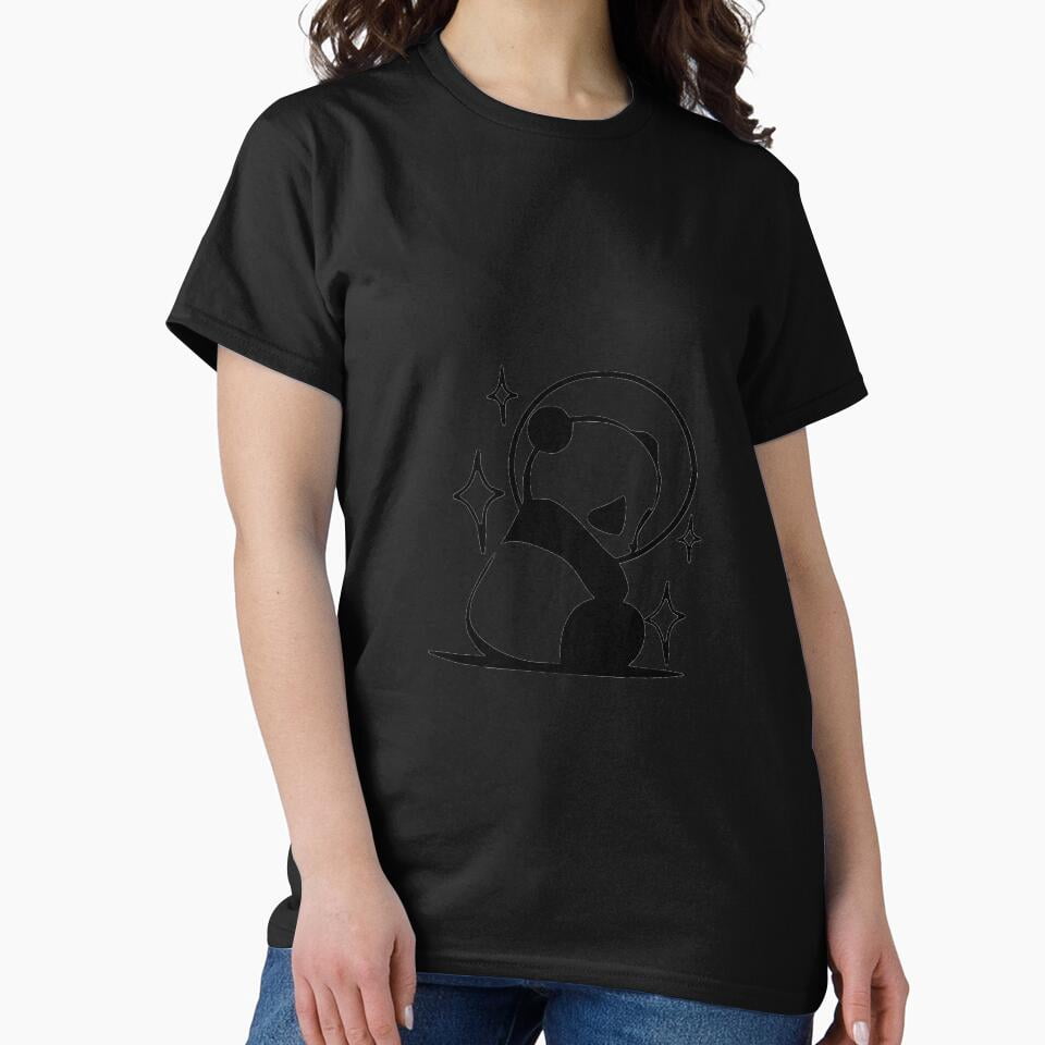Cute Panda Astronaut T-Shirt | Space Panda with Stars | Whimsical ...