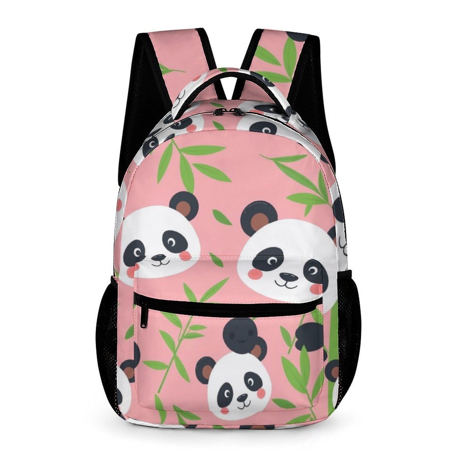 Cute Panda Bamboo Pattern Student Bookbag Notebook Backpacks 3D Print ...