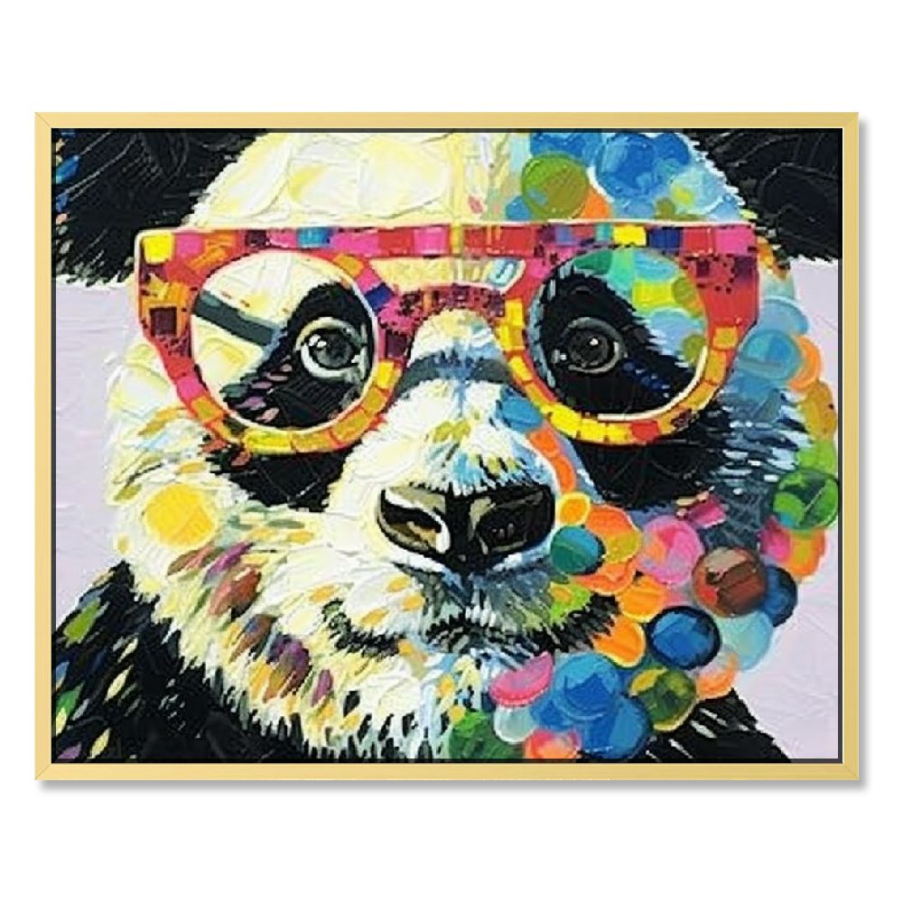 Cute Panda Canvas Wall art: Wall Decor Animals Themed for Kids' Bedroom ...