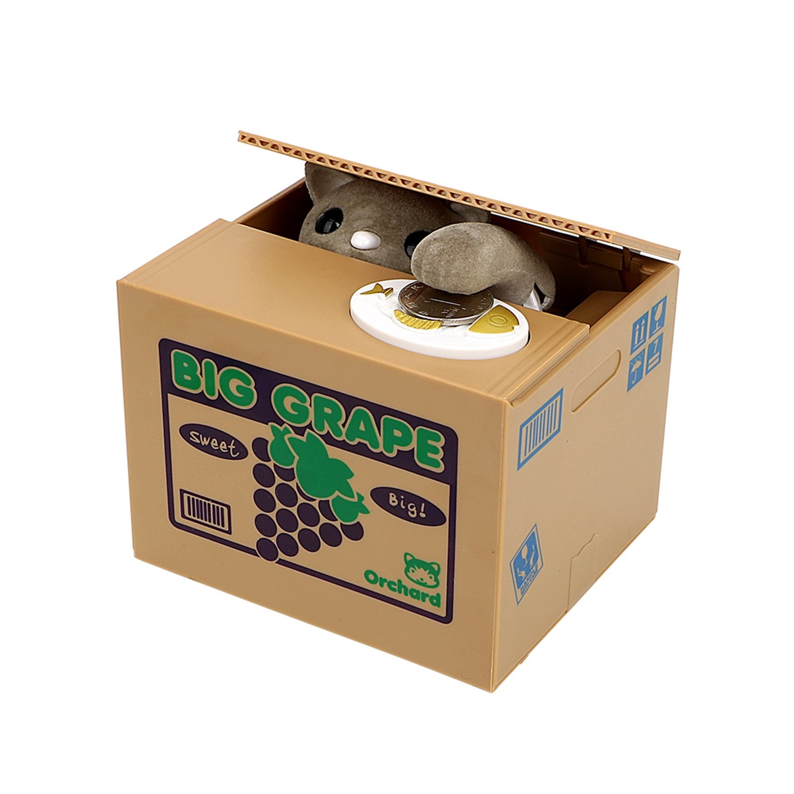 Cute Panda Coin Box Cat Thief Steal Coin Bank Money Saving Box ...