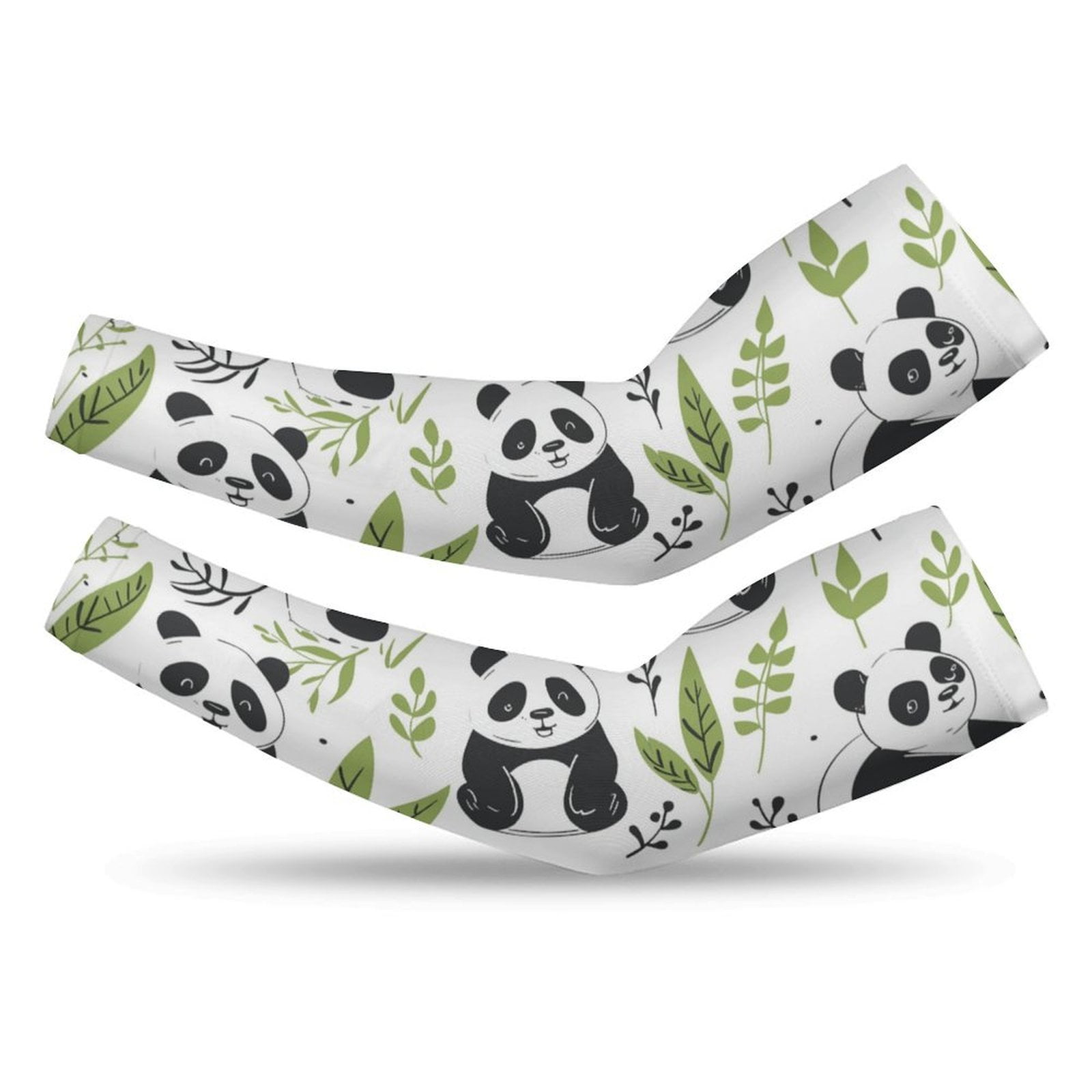 Cute Panda Cooling Arm Sleeves Cover Summer Sun Protection Arm Sleeves ...