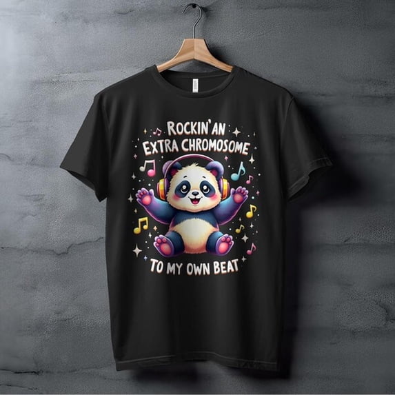 Cute Panda Headphones T-Shirt, kin an Extra Comosome To My Own Beat ...
