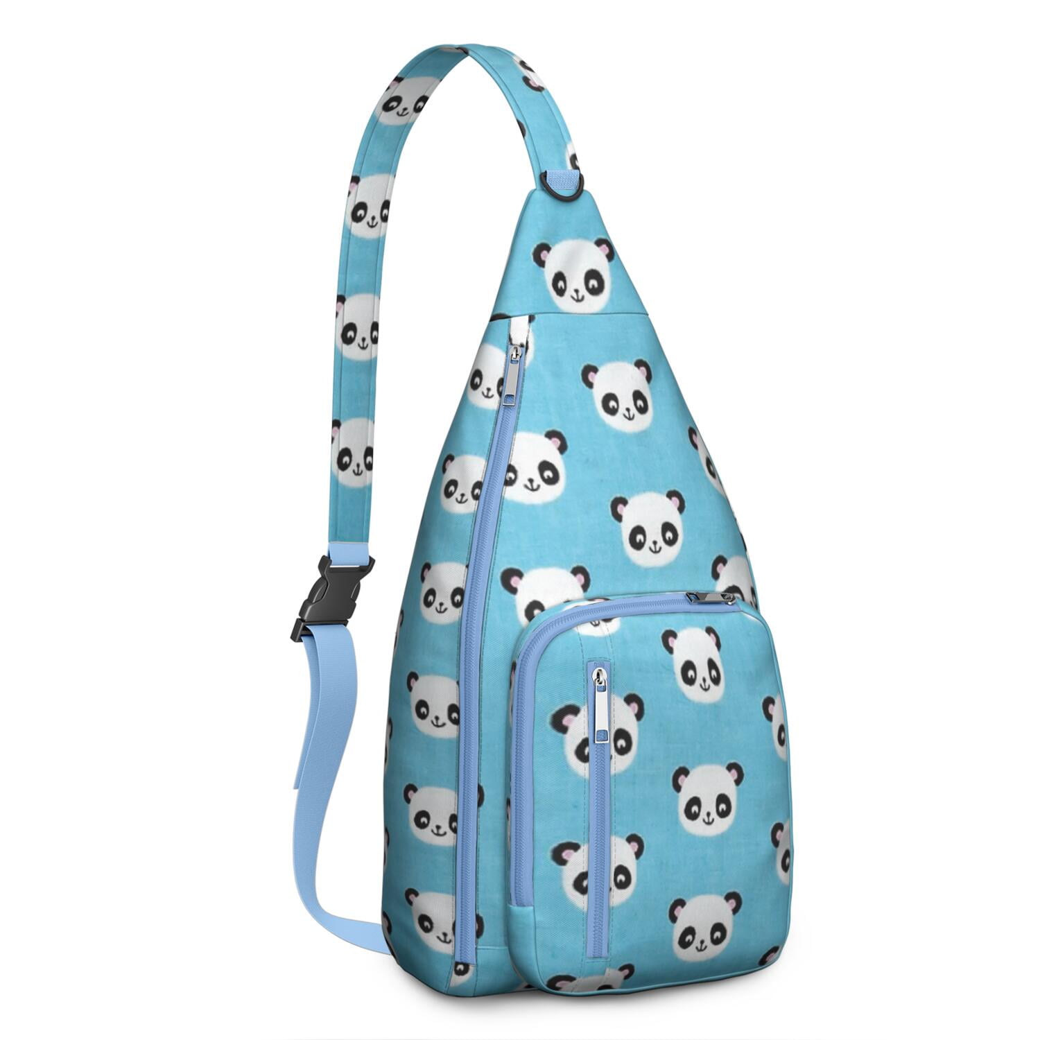 Cute Panda Hiking Backpack with Bamboo Print – Lightweight, Adjustable ...