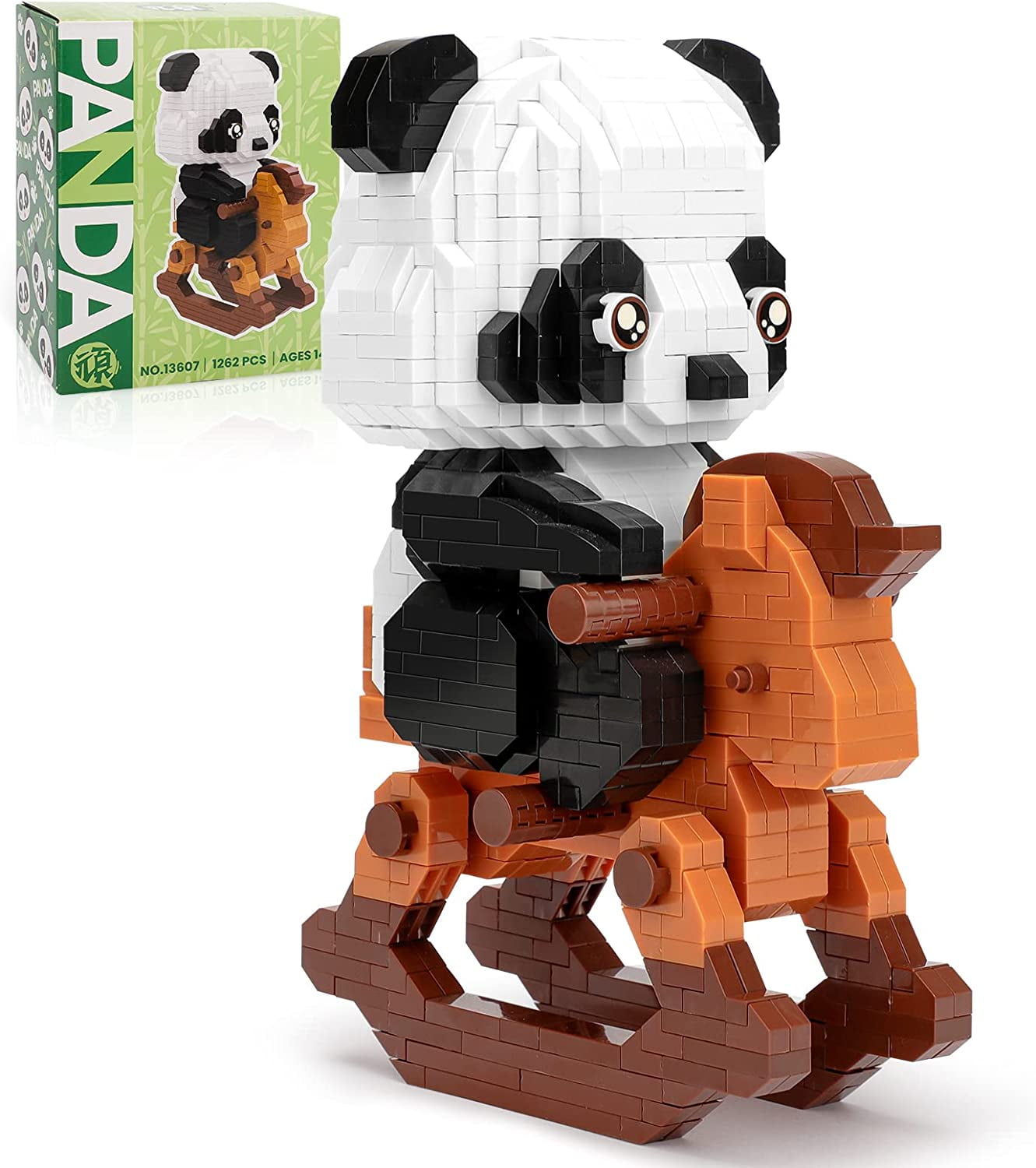 ODYSITE Cute Panda Mini Building Blocks, 1262 PCS Micro Bricks ...