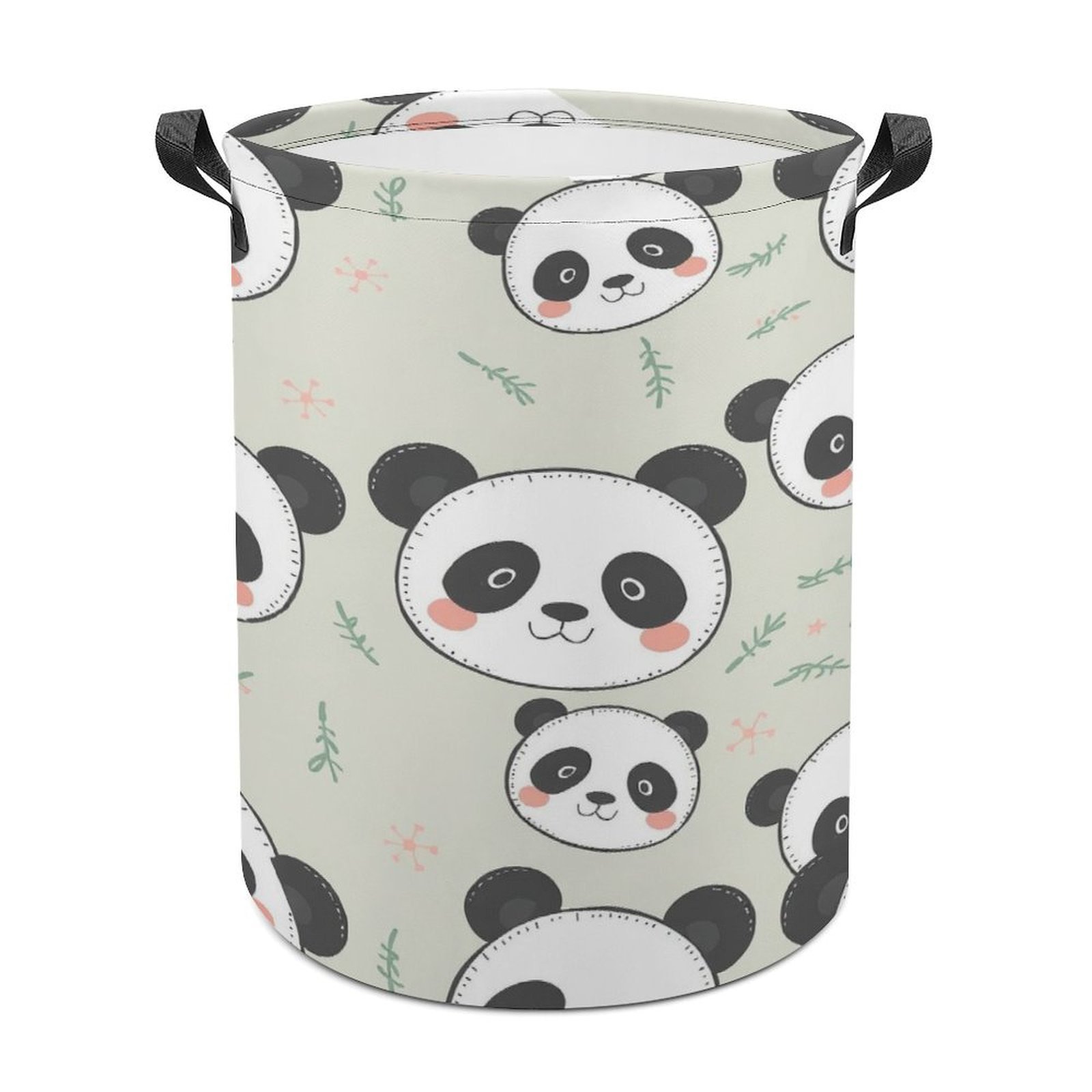 Cute Panda Pattern Laundry Basket Collapsible Dirty Clothes Toys ...
