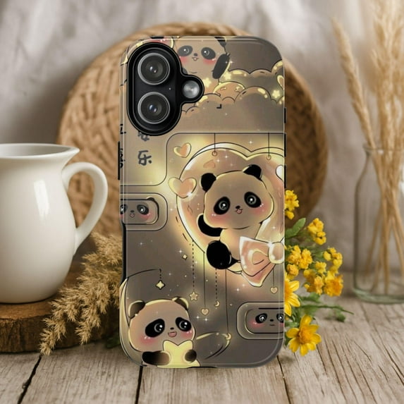 Cute Panda Phone Case Adorable Animal Lover iPhone 17 16 15 14 13 12 11 ...