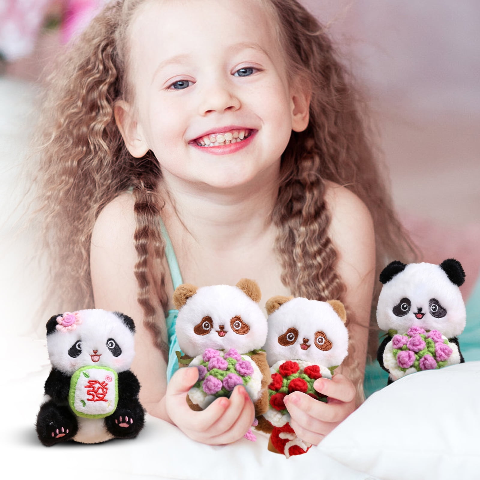 Cute Panda Plush Toy Stuffed Animal Doll For Boys And Girls, Soft Plush ...