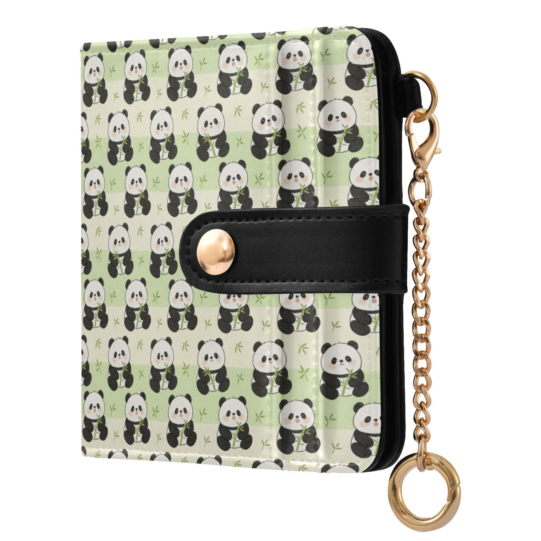 Cute Panda Small Wallet for Women RFID Blocking Bifold PU Leather ...