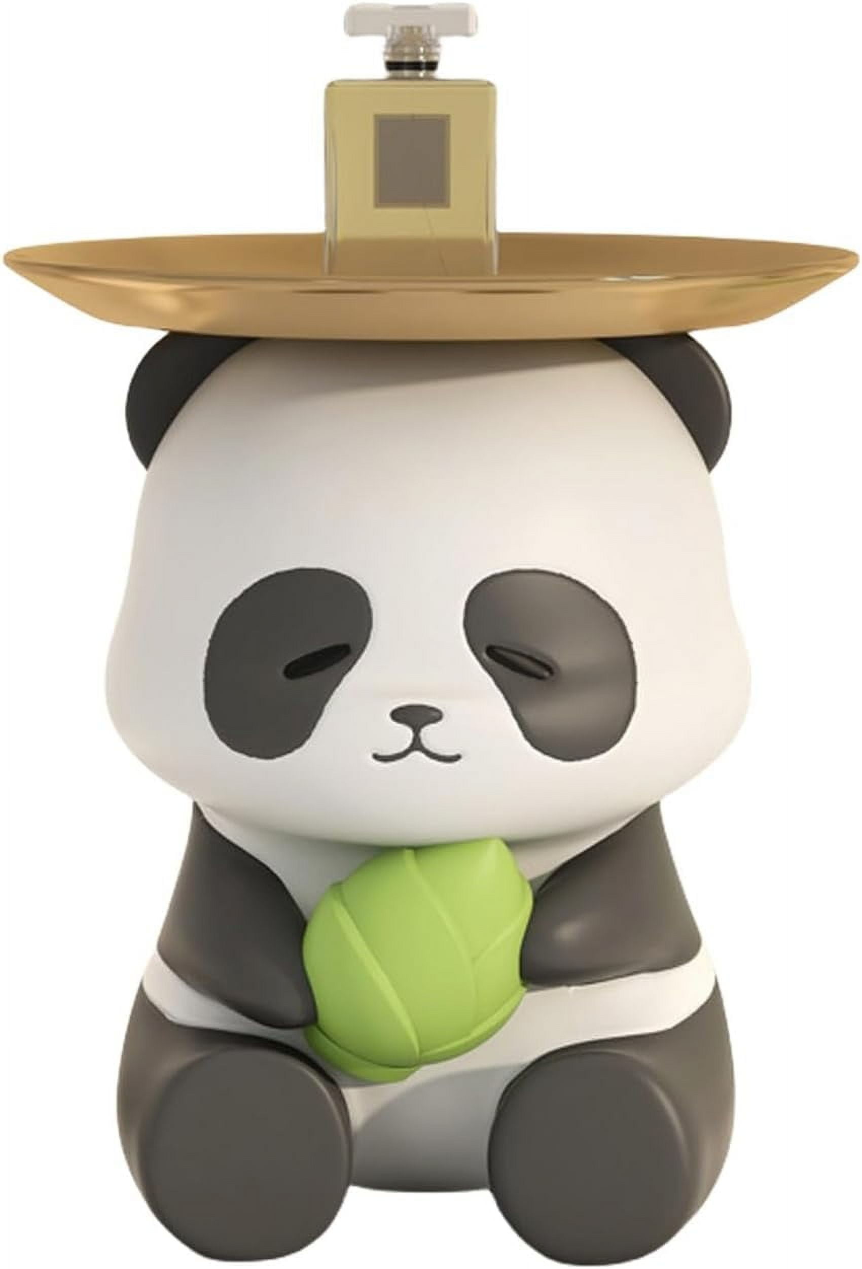 Cute Panda Statue Tray, Creative Resin Material Cute Panda Key Storage ...