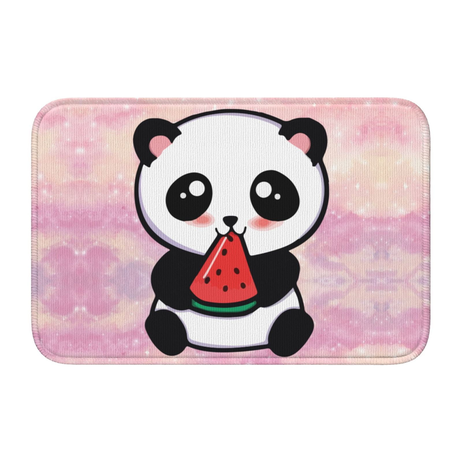 Cute Panda Super Soft Non Slip Bath Rug For Bathroom Kitchen Bedroom ...