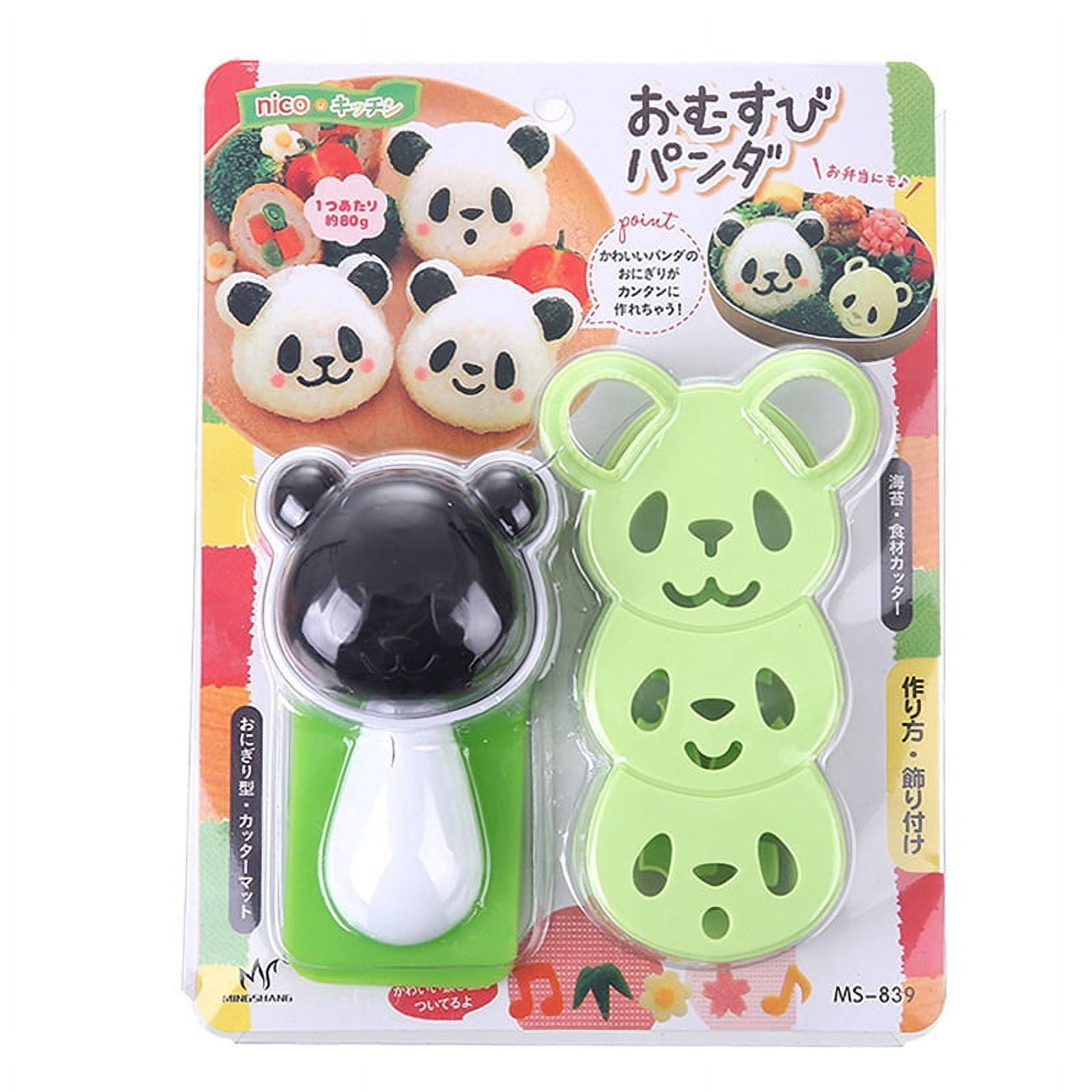 Cute Panda Sushi Nori Rice Mold Panda Rice Embossing Moulds Bento ...